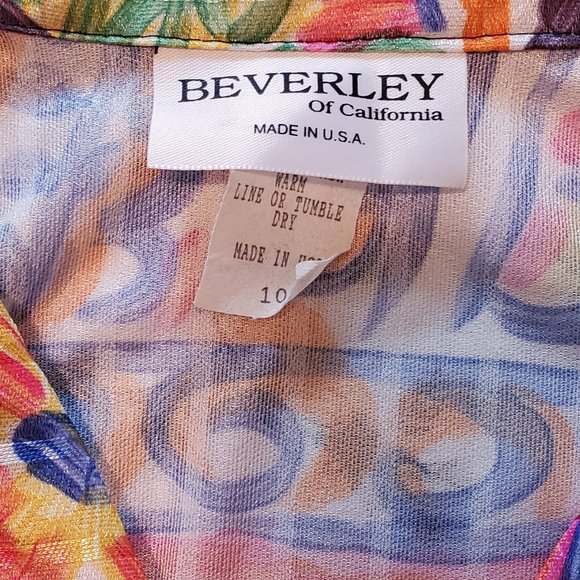 Beverley of California | Tops | Vintage Beverley Of California Womens ...